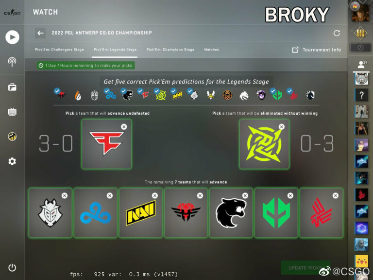 看看那些专业人士的2022 CSGO MAJOR传奇赛竞猜预测 - CSGO.HOW